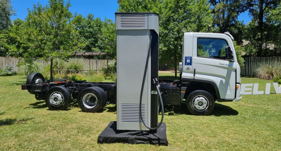 SIEMENS estuvo presente con su cargador de 160 kW en la presentación del camión Volkswagen e ...
